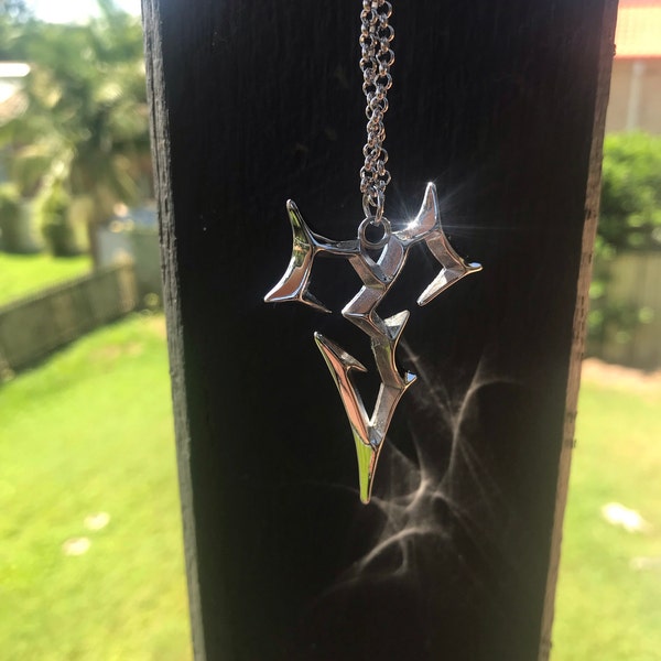 Large Sterling Silver Tidus Necklace From Final Fantasy X - Etsy