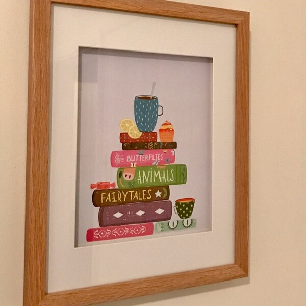 Reading Poster - Kids Reading Art - Books Wall Print - Book Poster ...