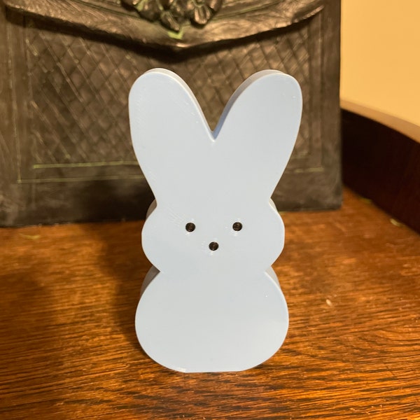 3D Printed Easter Bunny Peep Decor With Tail - Etsy