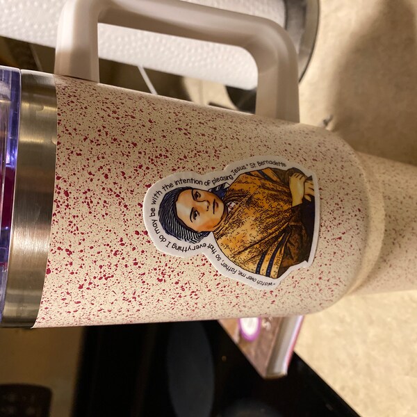 St. Bernadette Soubirous Sticker | Catholic|decor| Gift| Confirmation ...