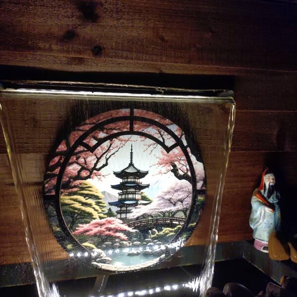 Pagoda Sign, Pagoda Wreath Sign, Japanese Sign, Pagoda Plaque, Pagoda ...