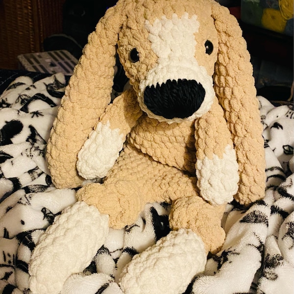 Puppy Snuggler Crochet Pattern. Dog Knotted Lovey Crochet Pattern ...