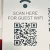 Wifi QR Code Scan to Connect Self Adhesive Sign | Scan for Wifi - Guest ...