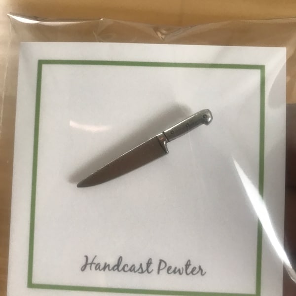 Chef's Knife Lapel Pin - CC195- Culinary and Kitchen Pins and Gifts - Etsy