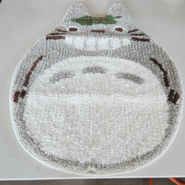 Totoro Rug, Tufted Rug, Ghibli Themed Non-slip Bath Mat, Non-slip Soft ...