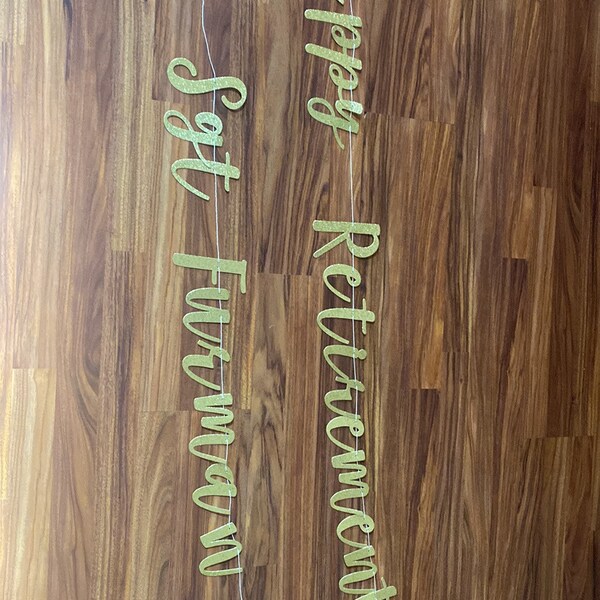 Personalized Retirement Banner, Coworker Leaving Gift, Retirement Party ...