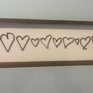 Custom Engraved Single Kids Line Drawing Wood Framed Sign, Kids Drawing ...