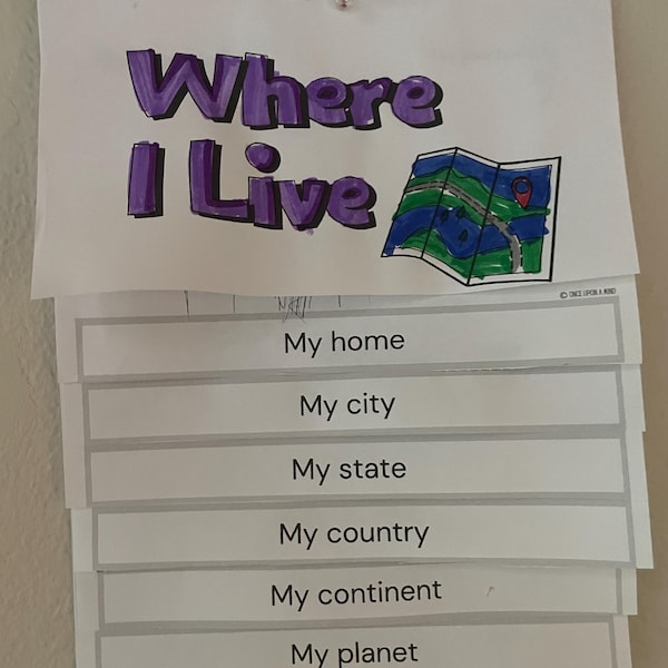 Where I Live Flipbook, Homeschool Geography, Learn Your Address ...