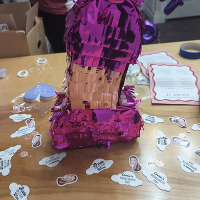 Xo, Fetti Penis Pinata Pink Foil, 11 Bach Party Decoration, Naughty ...