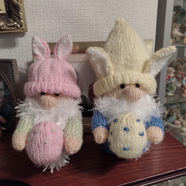 PDF Knitting Pattern Easter Bunny Gonk Gnome Toy Ornament Chocolate ...
