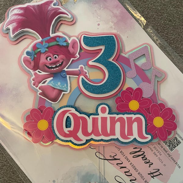 Troll Cake Topper. Trolls Party Decor. Troll Cake Decoration - Etsy