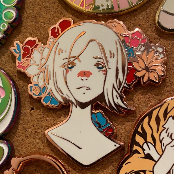 Original | Mateo (blue) Enamel Pin | June 2023 Patreon Exclusive - Etsy