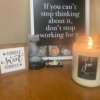 Cubicle Sweet Cubicle Sign, Office Desk Decor, Funny Office Space Sign ...