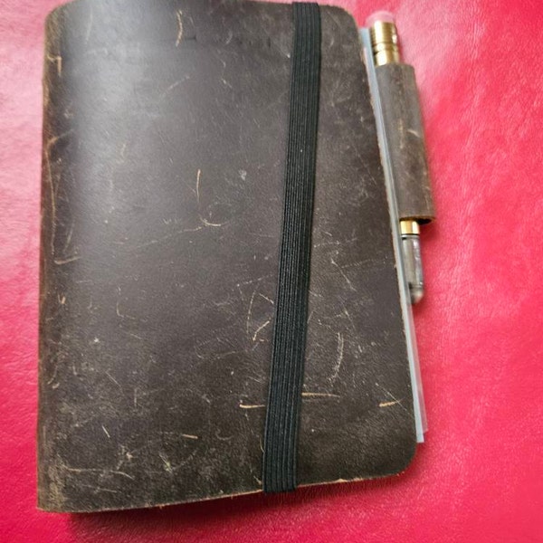 Handmade Full-grain A7 Second Ring Mechanism Leather Notebook,a7 6 Ring ...