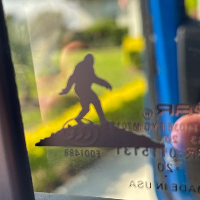 Bigfoot Windshield Decal Big Foot Sticker Sasquatch Easter Egg 2 Count ...