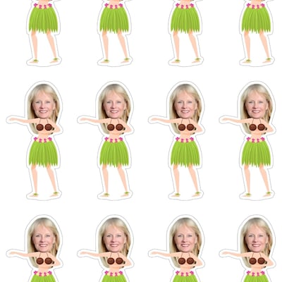 Female Powerlifting Face Cupcake Toppers,muscle Women Party Themed,gym ...