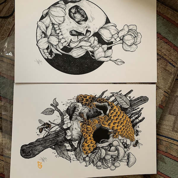 Each One of a Kind - Gold Hand Done- Art Print by We Are All Corrupted ...