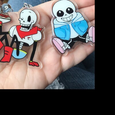 UNDERTALE Charm Keychains Sans Papyrus Metaton Toriel - Etsy
