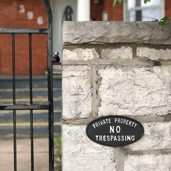 No Trespassing Sign Private Property - Etsy