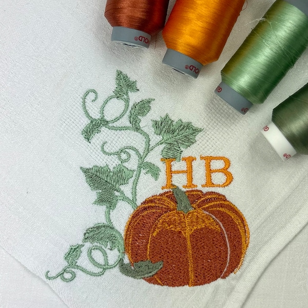 Machine Embroidery Designs Fall / Autumn Pumpkin | Set of Two 2 Sizes ...
