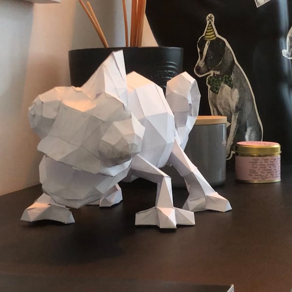 DIY Papercraft Chameleon, 3D Room Decor, Low Poly, 3D Papercraft PDF ...