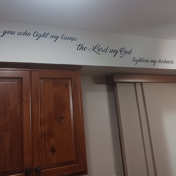 Custom Personalized Bible Verse Wall Decal - Etsy