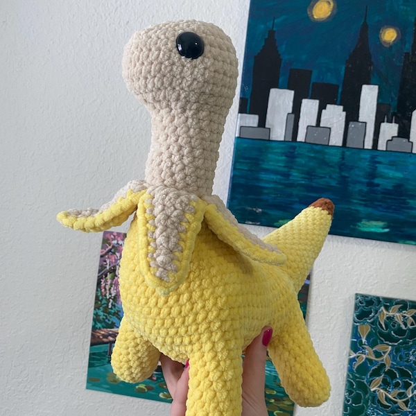 Bananasaurus Dinosaur NO SEW Crochet Pattern - Etsy
