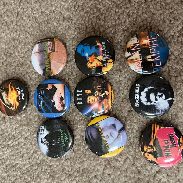 David Lynch Pin-back Buttons (1.25") ~ 10-pack - Etsy