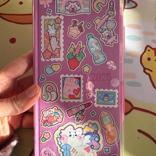 Cottage Living | Cute Waterproof Handmade Floral Sticker Sheet | Kawaii ...