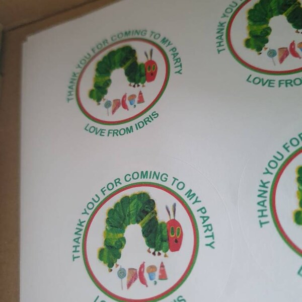 24 X Personalised Gabbys Dollhouse Birthday Party/sweet Cone Stickers ...