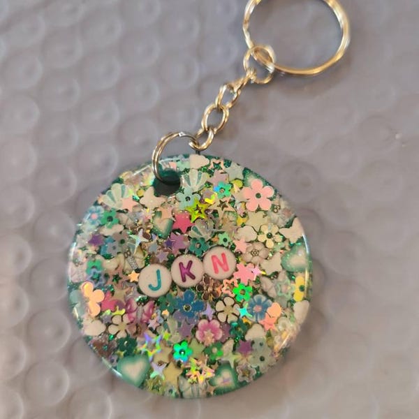 CUSTOM Sparkle Keychain, Build-your-own Keychain, Create Your Own ...