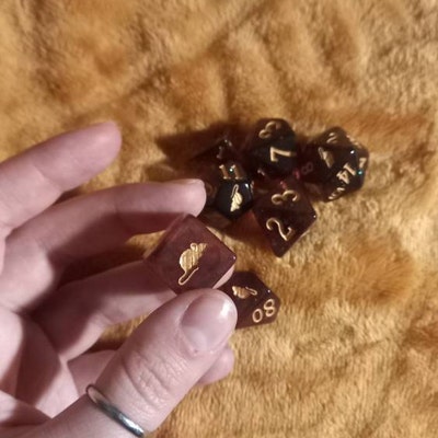 Dice RPG Set of 7 'spirit Of' Dolphin Dice Dungeons - Etsy
