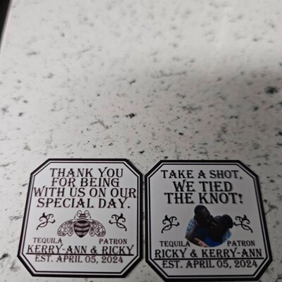 Mini Tequila Custom Label 50ML, Graduation Label, Mini Patron Labels ...