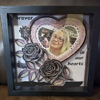 Customizable Memorial Shadow Box Svg Files for Cricut - Etsy UK