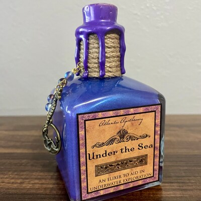 Powdered Moonstone & Sunstone Magical Apothecary Potion Bottle Witch ...