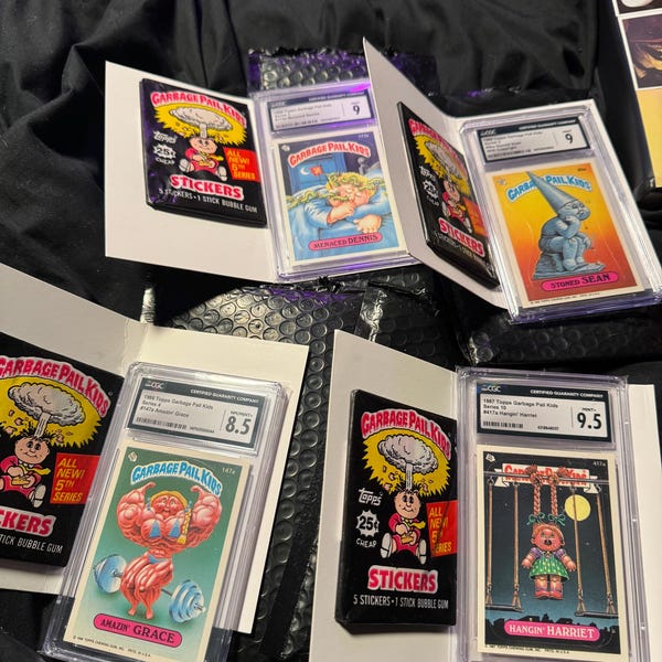 1985 Garbage Pail Kids Series 2 Clogged Duane CGC 9.0 Mint Glossy Live ...