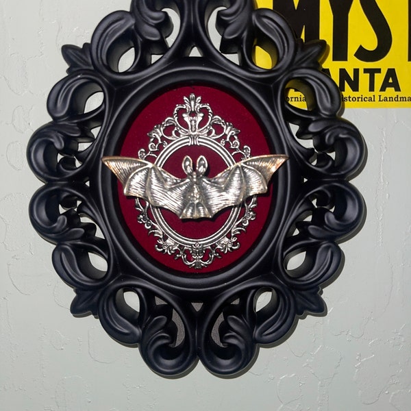 Bat With Ornate Frame | Macabre | Faux Taxidermy | Steam Punk | Goth ...