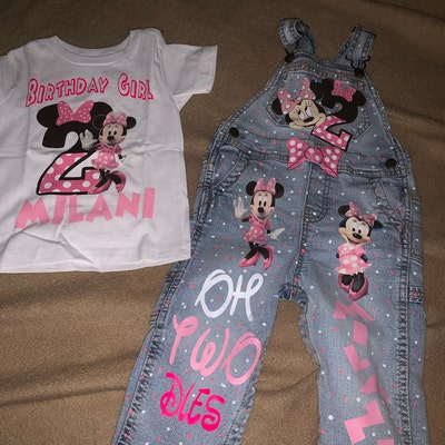 Minnie Mouse Birthday Overalls Minnie Mouse Party Minnie Mouse Outfit ...