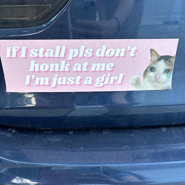 If I Stall Pls Don't Honk at Me Stick Shift Bumper Sticker & Magnet ...