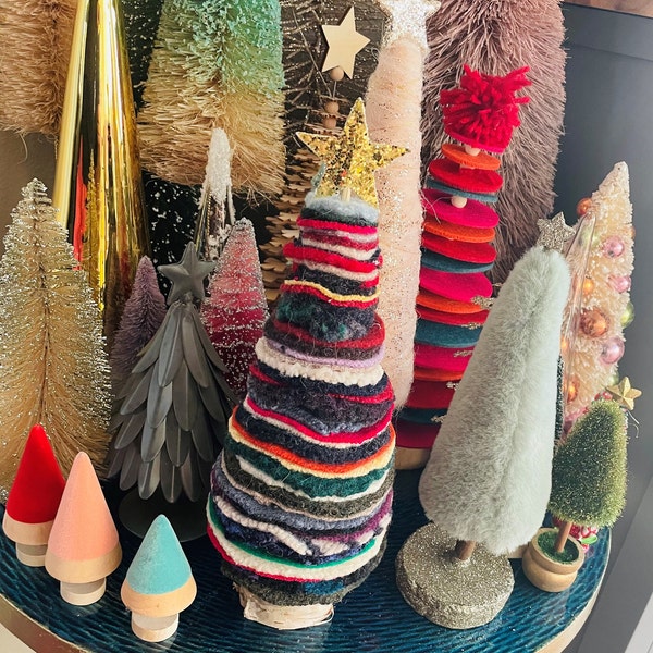 Large Felted Wool Christmas Tree – Handmade Eco-friendly Holiday Décor ...