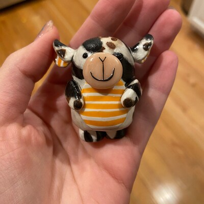 Emotional Support Bloops Handmade Polymer Clay Figurine Tiny Clay Blobs ...