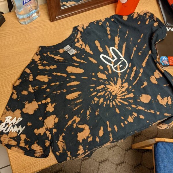 Bad Bunny Reflective Bleached Shirt, Fast Shipping, Un Verano Sin Ti ...