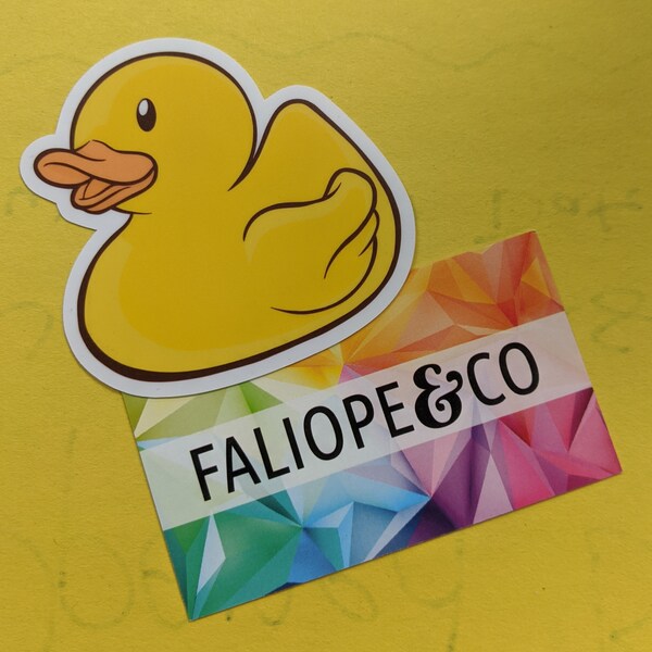 Rubber Duck Sticker, Rubber Ducky Decal, Waterproof Vinyl Sticker for ...