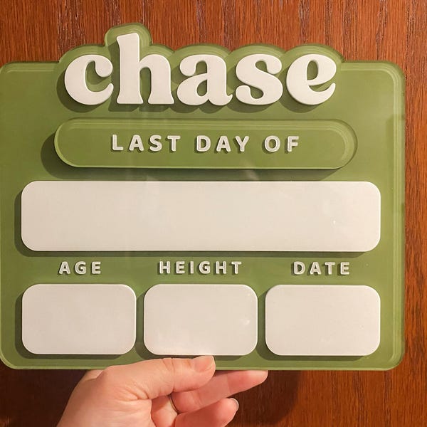 Acrylic First Day of School Sign|personalized School Sign|back to ...