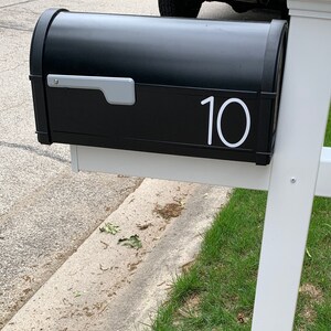 Custom Mailbox Address Numbers Modern Mailbox Numbers | Etsy