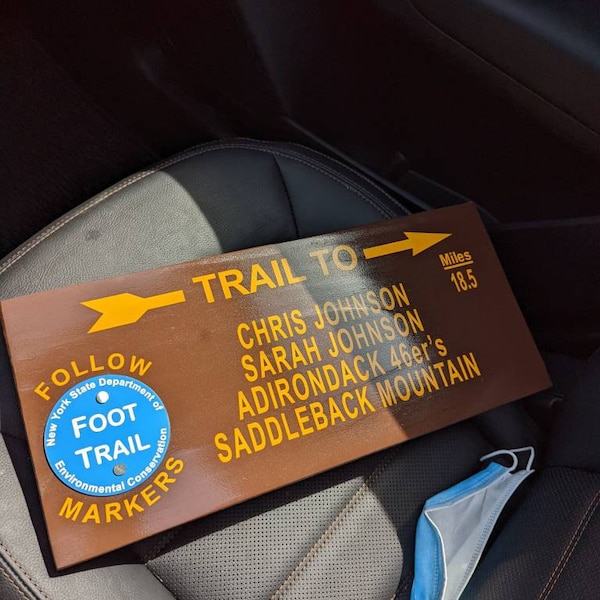 Adirondack Mountain Trail Head Sign - Etsy