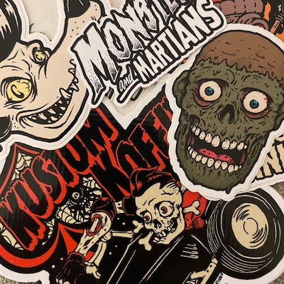 Dracula Vampire Vinyl Sticker Horror Punk Decal Psychobilly - Etsy