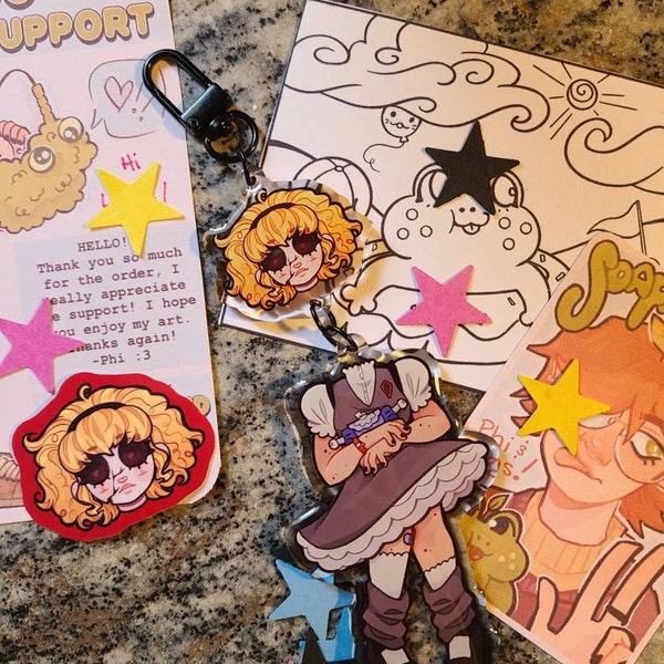 Split Doll Acrylic Keychain - Etsy