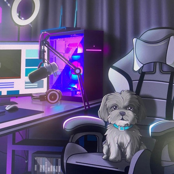 Blue Game Room | Twitch Animated Stream Screen| Starting Screen ...