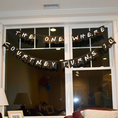 Friends Theme Banner, Friends TV Show Party Banner, Friends Birthday ...